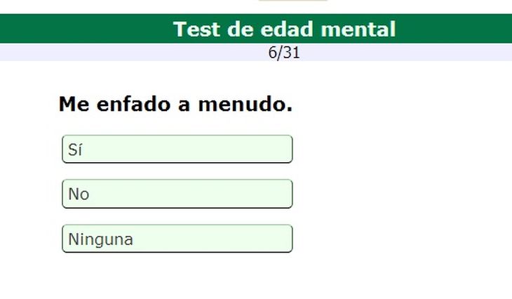 Un test que mide la edad mental se viralizó en Twitter