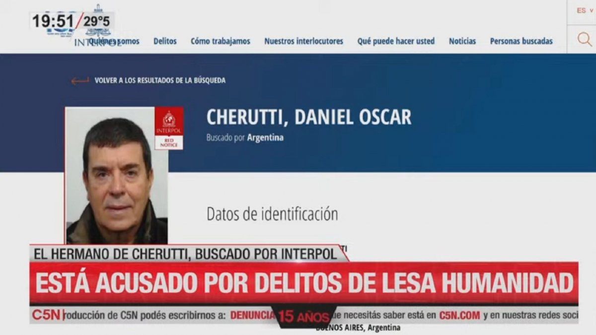 Piden la captura internacional del hermano de Miguel Ángel Cherutti