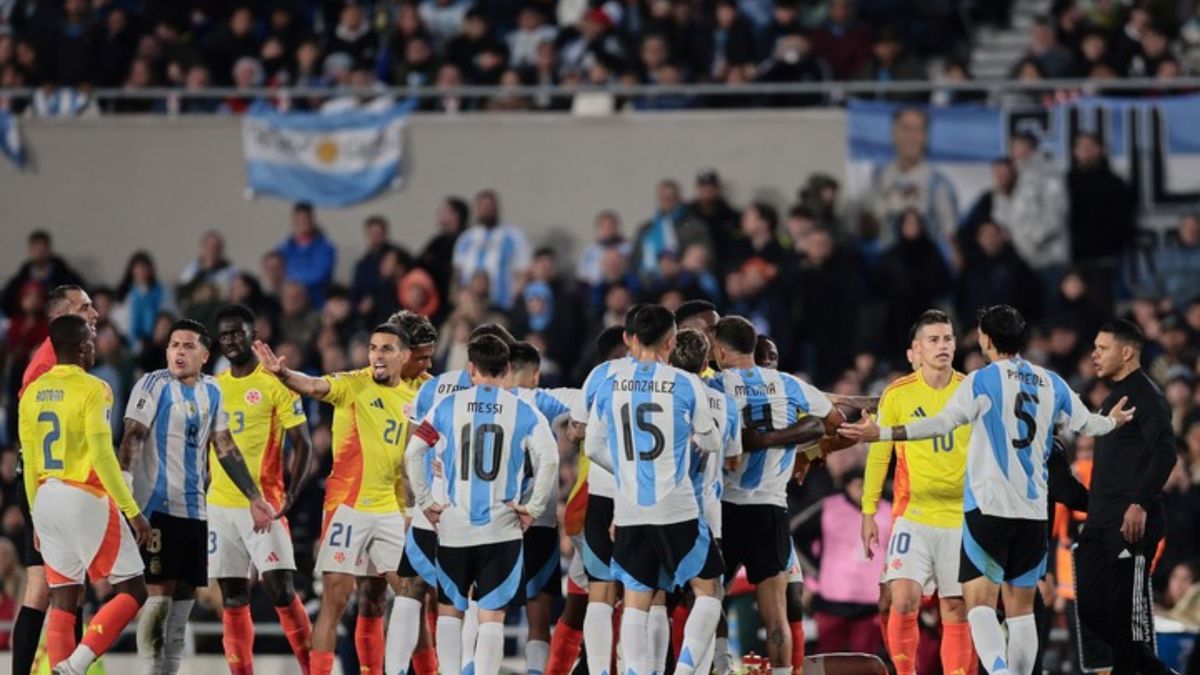 De Paul, se cruzó fuerte con un integrante de Colombia: Mientras yo ...