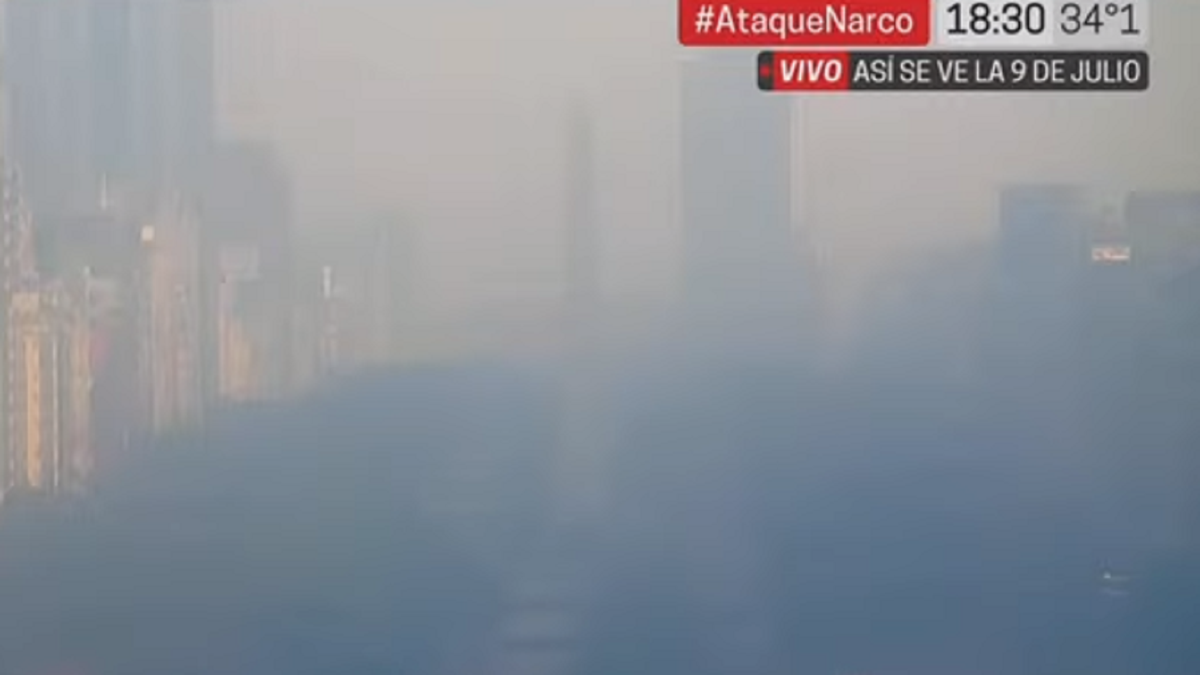 Humo en la Ciudad de Buenos Aires