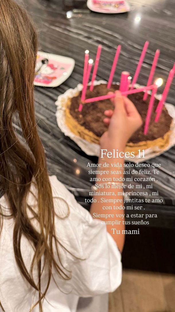 El tierno mensaje de Wanda Nara a su hija Francesca por su cumpleaños ...