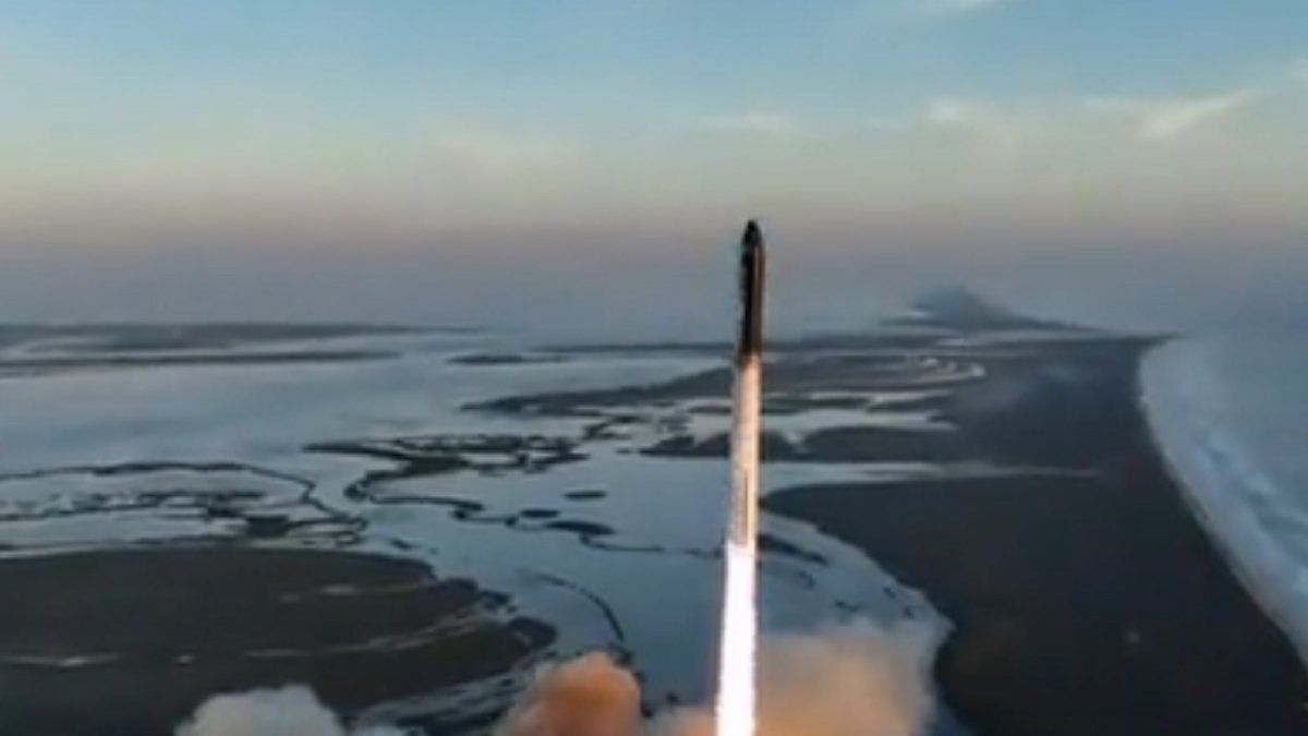Así fue el despegue de la Starship de SpaceX