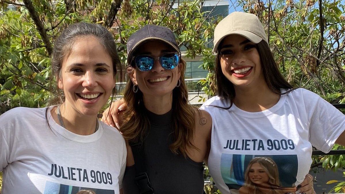 Gran Hermano: una multitud en Plaza Devoto con Romina y Daniela por Julieta