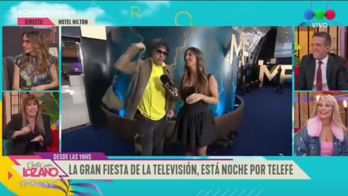 El blooper de Robertito Funes Ugarte en su llegada a los Martín Fierro