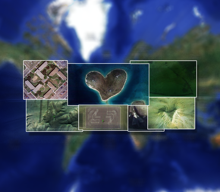 Los mapas más extraños de Google Maps