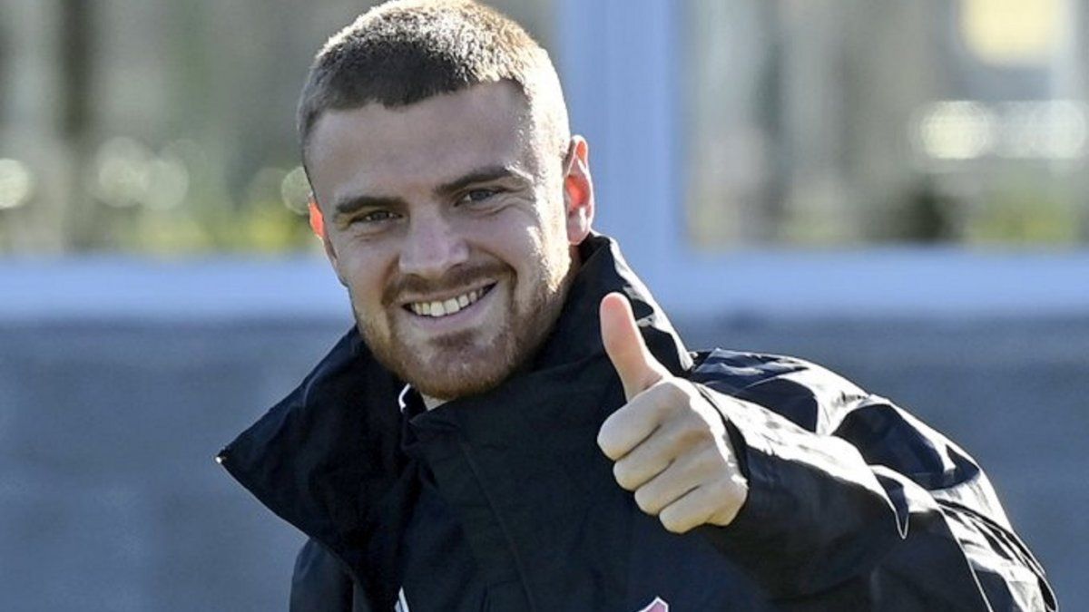 Lucas Beltrán, la gran novedad del entrenamiento de River