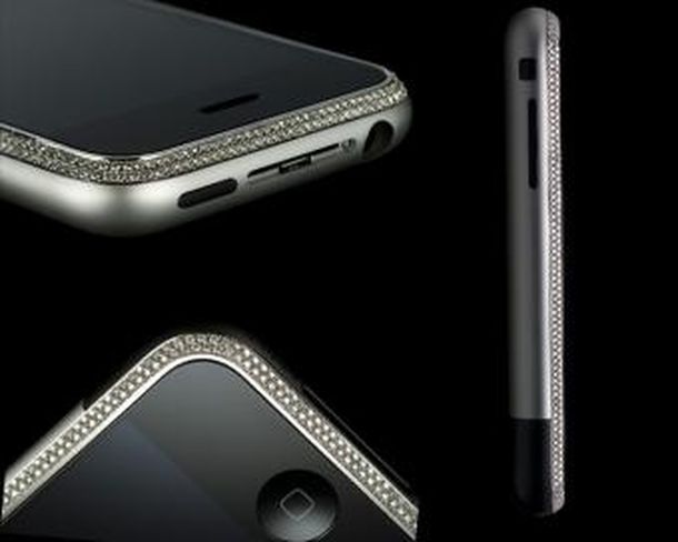 iPhone con diamantes