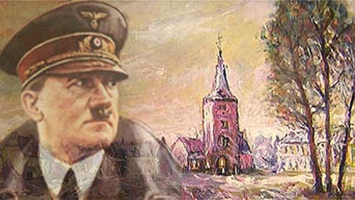 Subastan tres acuarelas de Hitler