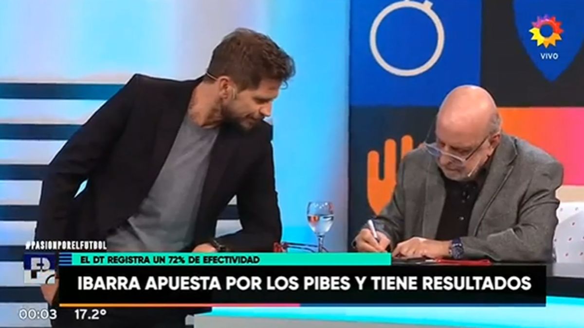 El dibujo que hizo Horacio Pagani mientras hablaba Nicolás Distasio