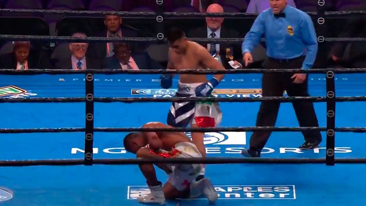 Boxeo: TNT Maidana tiró 3 veces a su rival y ganó por KO en el 1° round