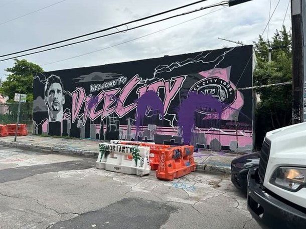 Atacaron un mural con la imagen de Lionel Messi en Miami: quiénes fueron