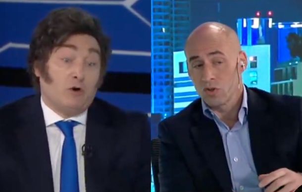 Javier Milei ahora le gritó a Esteban Trebucq por la crisis económica ...