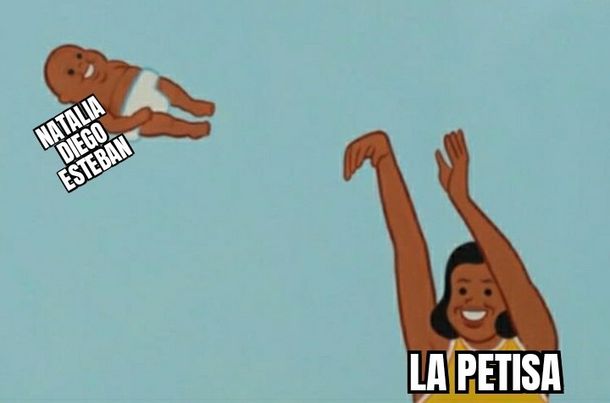 Los mejores memes de la historia de la petisa, Natalia, Diego y Esteban