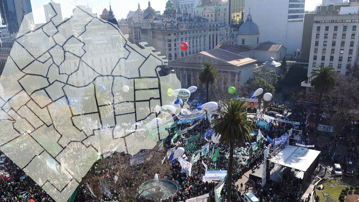 Mapa y cronograma de cortes por la marcha de la CGT en la Ciudad