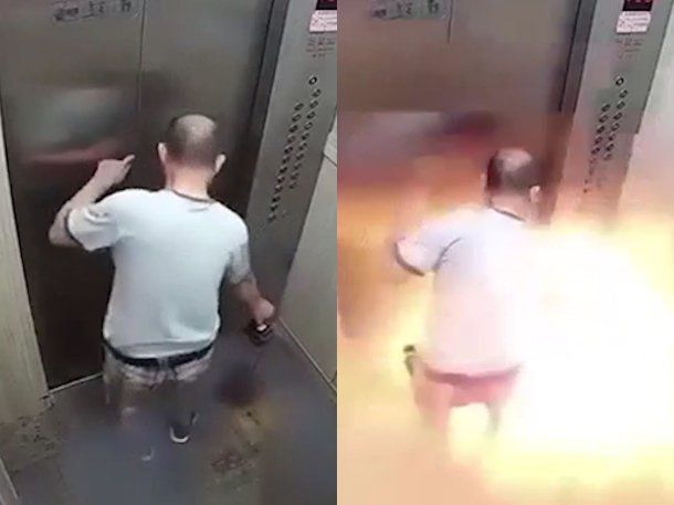 China: un hombre murió en un ascensor tras la explosión de una batería ...