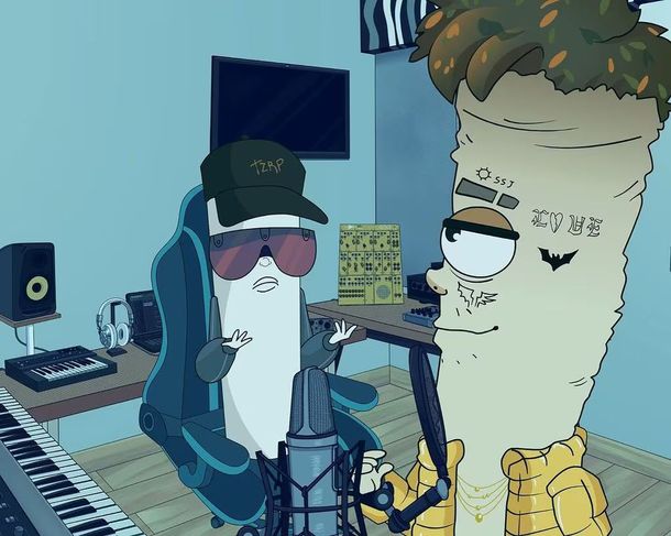 Bizarrap y Duki debutaron como actores en una serie animada