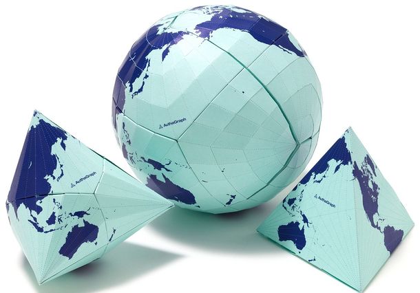 Mirá el revolucionario mapa del mundo hecho a base de origami