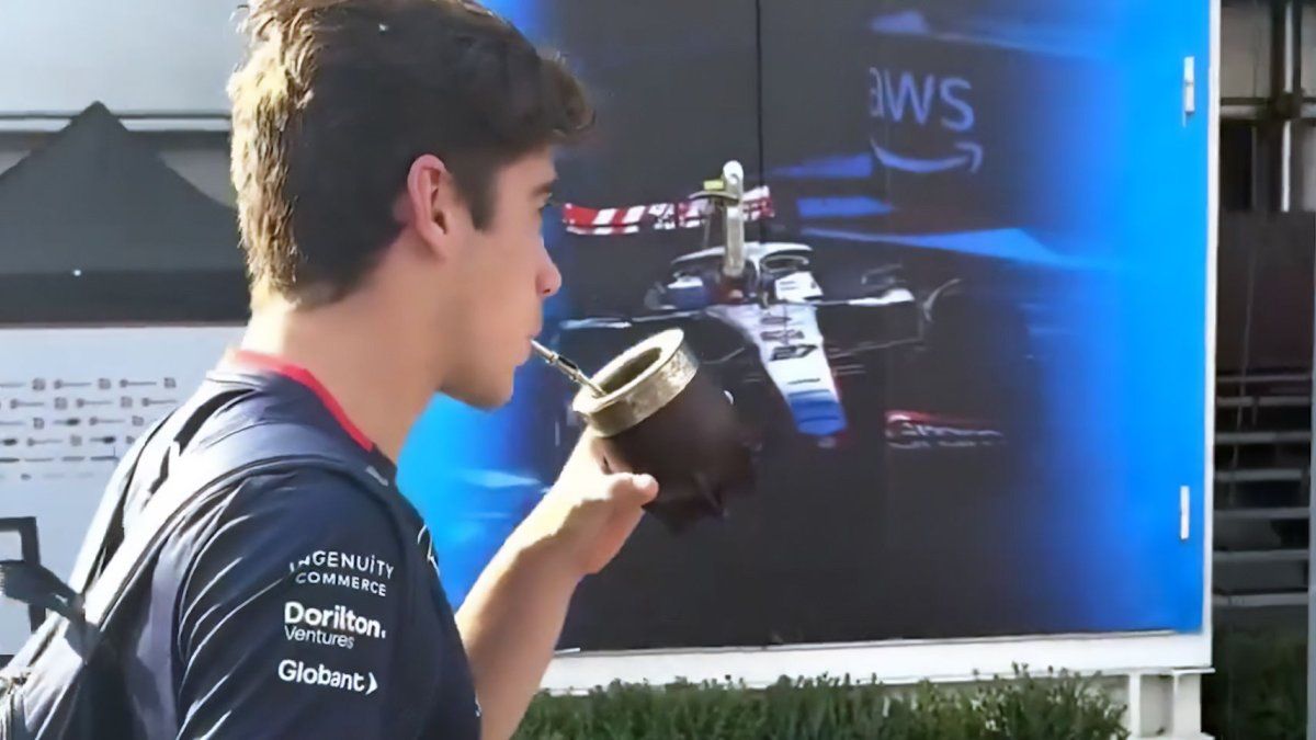 Franco Colapinto compartió mate con el equipo Williams: Sin azúcar